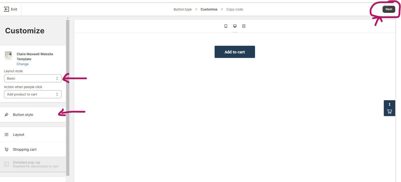 Showit E-commerce: How to connect a Shopify Store to a Showit Website with Buttons - The ...